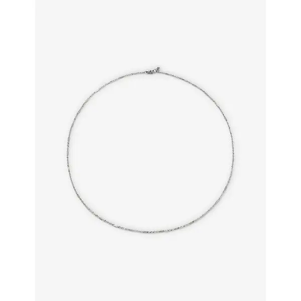 Monica Vinader Shimmer 14ct White-gold Necklace