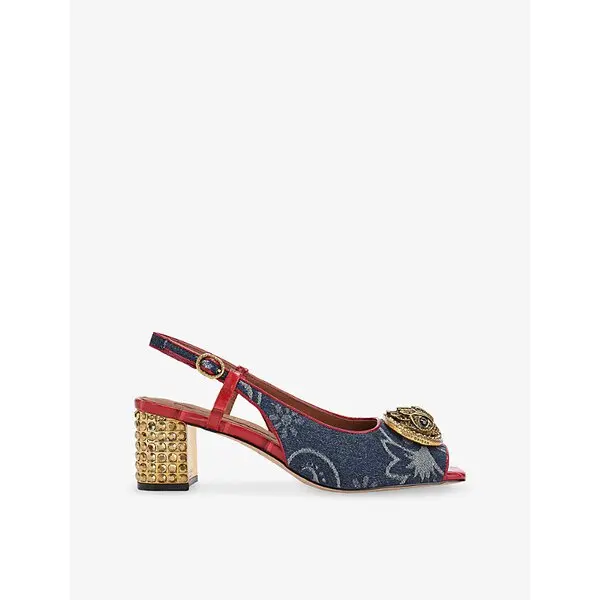 Kurt Geiger Chelsea Block-heel Slingback Sandals