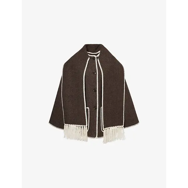 TOTÊME Wool-blend Jacket With Embroidered Trim