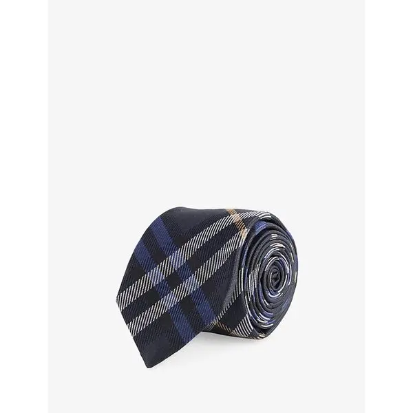 Burberry Silk Tie - Ink Ip Check
