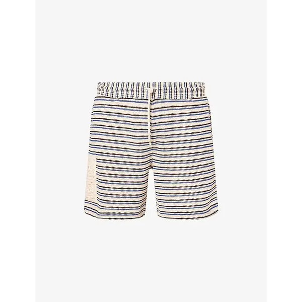 CHE Matias Crot-patch Knitted Cotton-blend Shorts - Multi