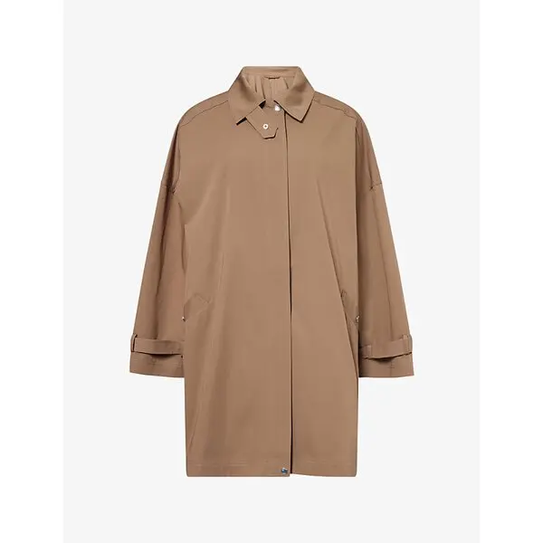 TOTÊME Oversized Pointed-collar Cotton Trench Jacket