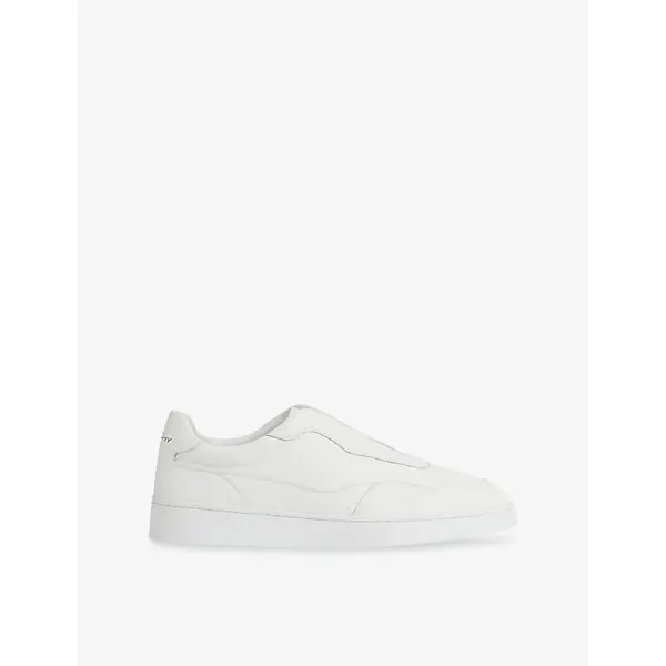 REISS Leather Low-top Trainers - White