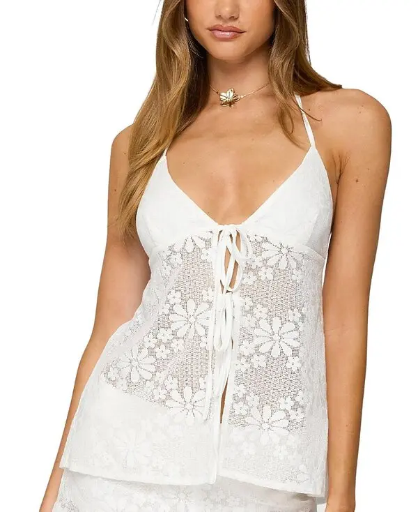 EDIKTED Arlie Floral Halter Top