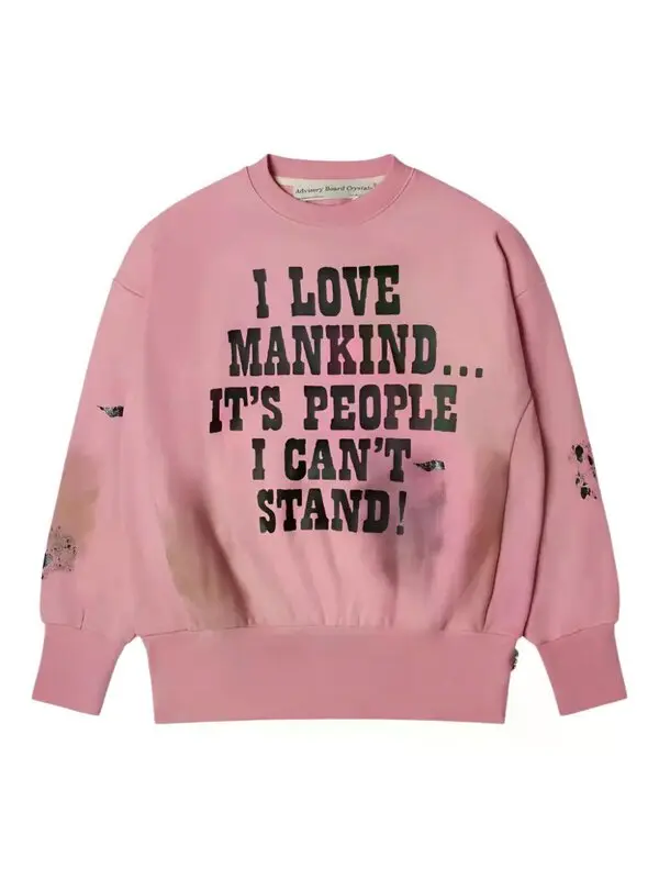 ADVISORY BOARD CRYSTALS I Love Mankind Sweatshirt