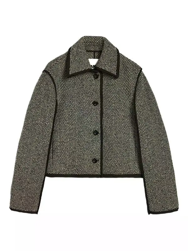 JIL SANDER Herringbone Jacket - Grey