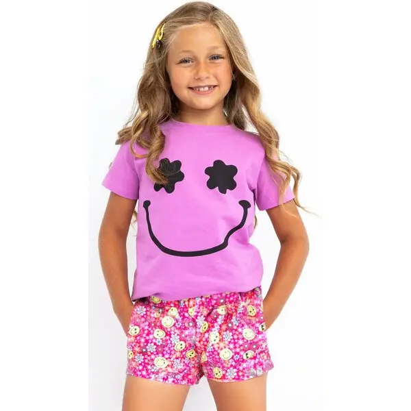 PREPPY GOOSE Floral Plush Lounge Shorts