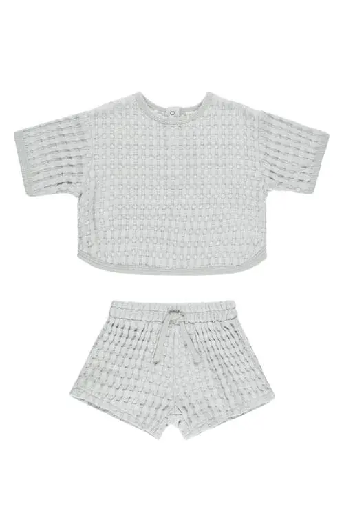 QUINCY MAE Jayden Cotton-blend Top And Shorts Set