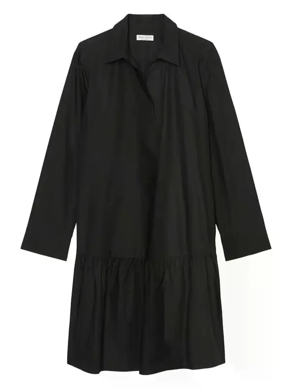 Marc O'polo Collared Button-up Shirt Dress - Black