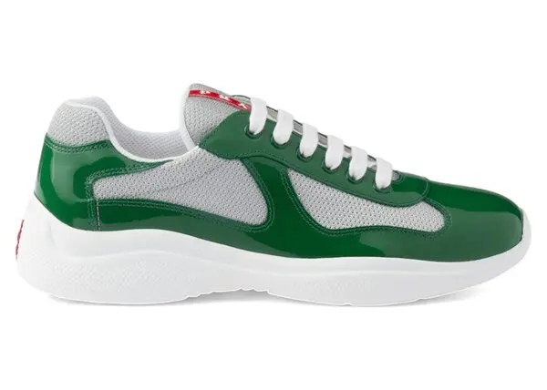 Prada America's Cup Sneakers - Green/silver