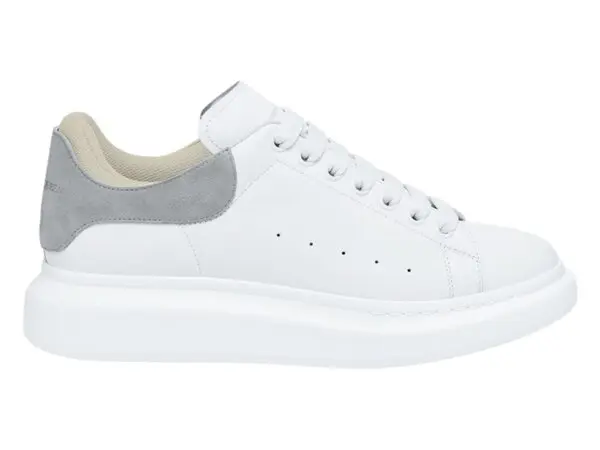 Alexander McQueen Oversized Suedein Sneakers - White/grey