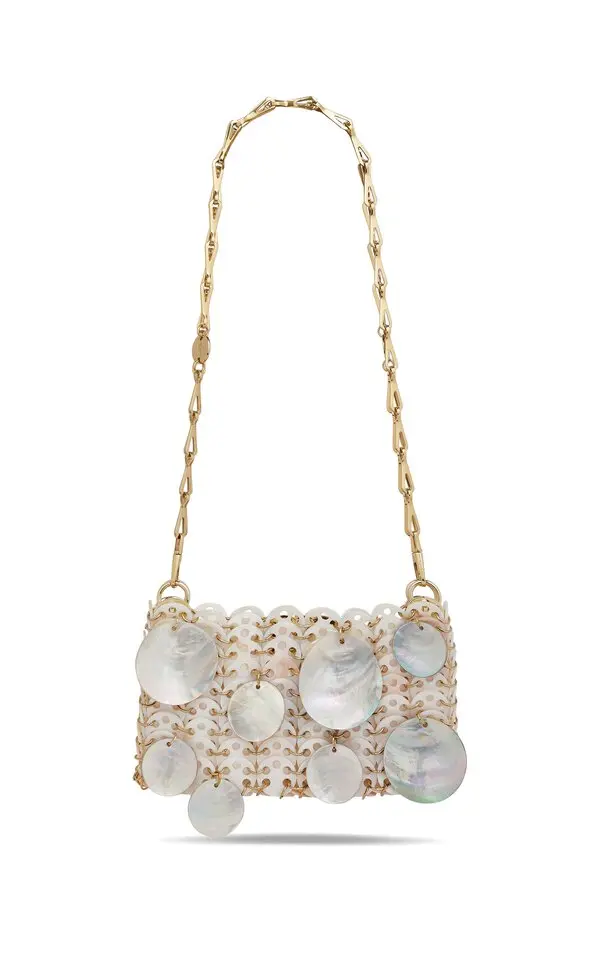 Rabanne Mother Of Pearl Chainmail Shoulder Bag
