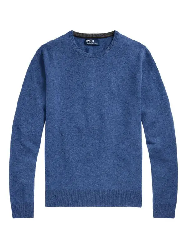 Ralph Lauren Wool Crew Neck Sweater - Blue