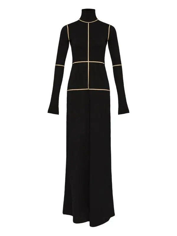 MAISON MARGIELA Long High-neck Dress - Black