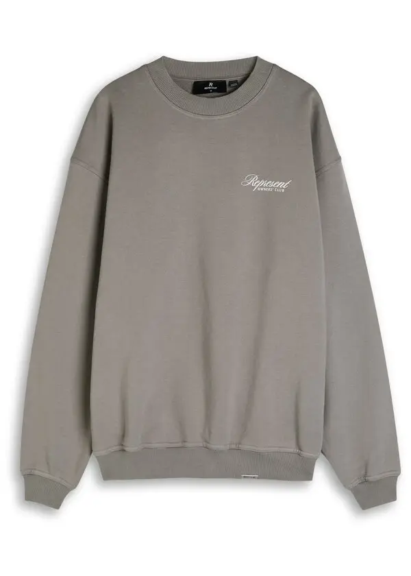 REPRESENT Owner's Club Logo Cotton Sweatshirt - Grey