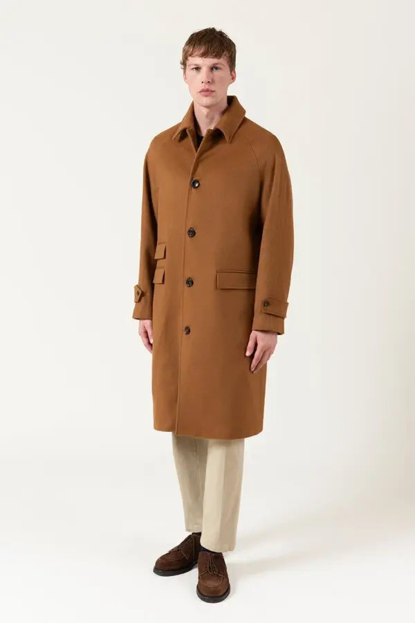 AUTORE Windsor Wool Coat - Bruciato