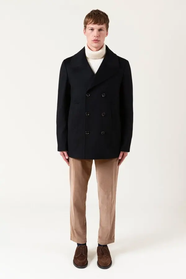 AUTORE Dean Wool Caban - Nero