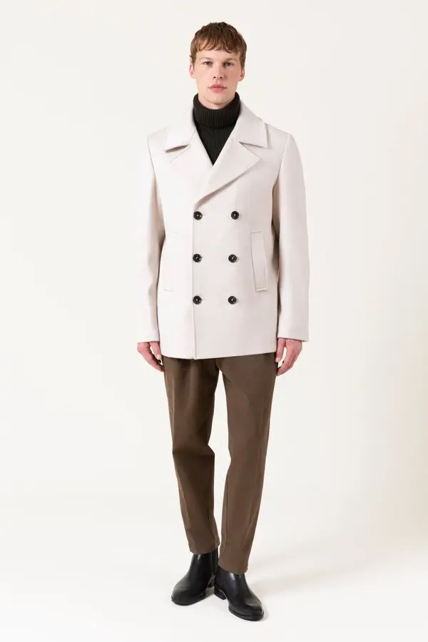 AUTORE Dean Wool Jacket - Beige