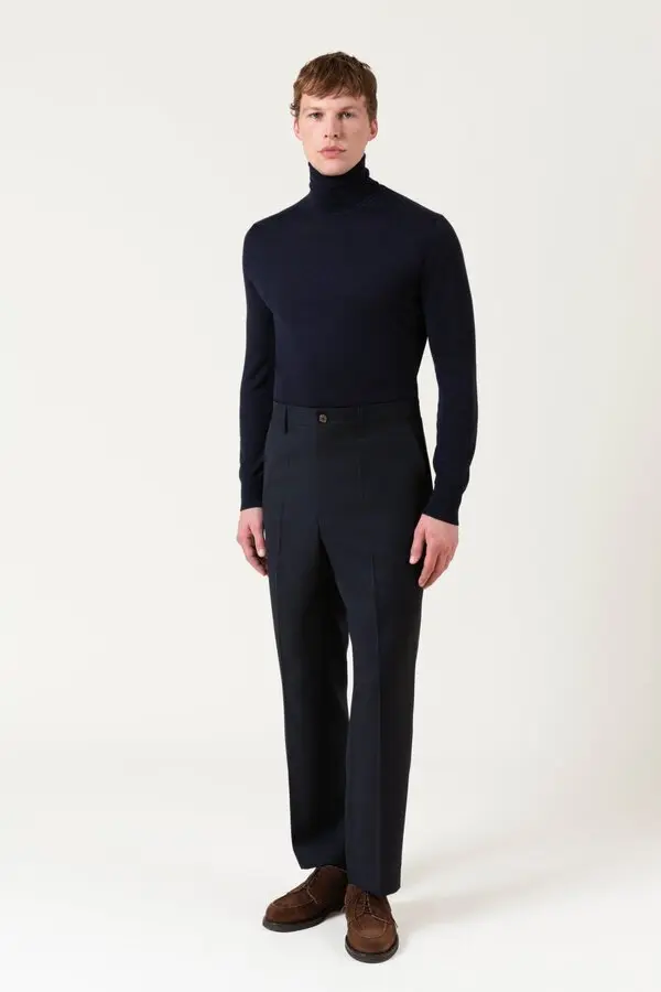 AUTORE Basquiat Wool Trousers - Blu