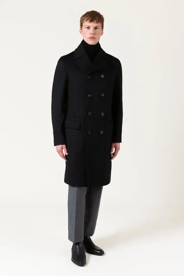 AUTORE Nicholson Wool Coat - Nero