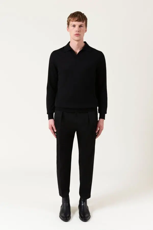 AUTORE Brando Cotton Pants - Nero