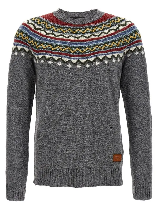 Dsquared2 Intarsia Wool Sweater