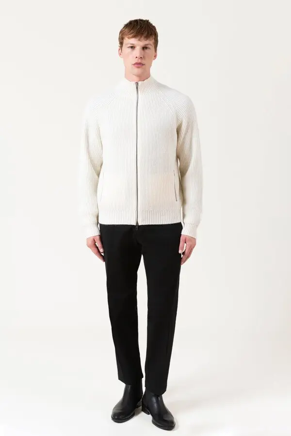 AUTORE Grant Wool-cashmere Cardigan - Perla