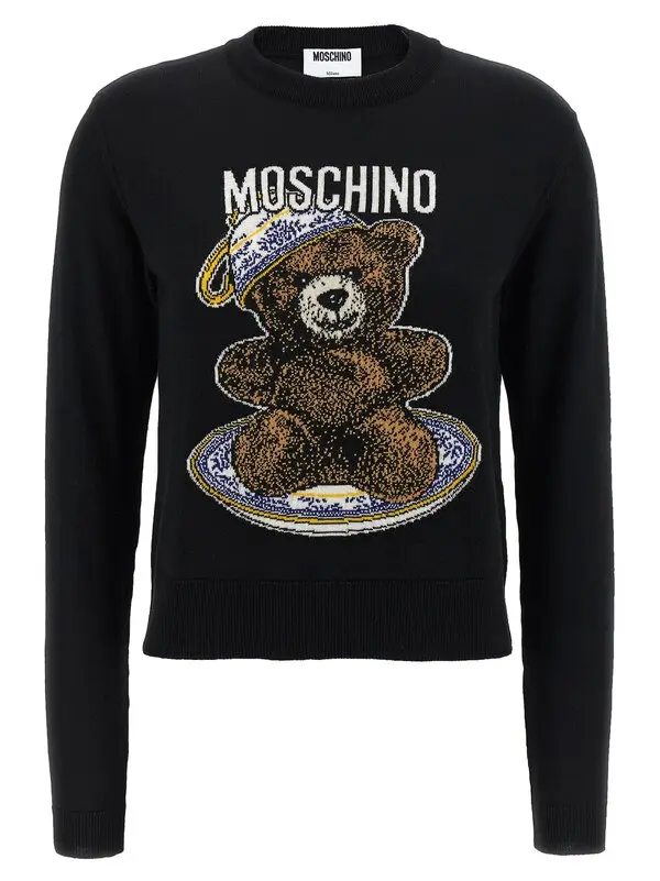 Moschino Teddy Intarsia Sweater - Multicolor