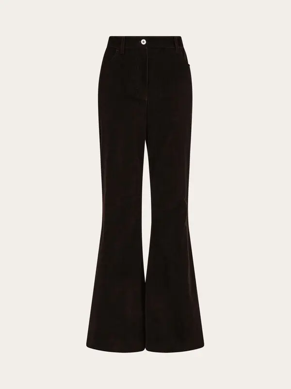 FERRAGAMO Flared Cords - Brown