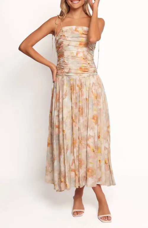 PETAL & PUP Xiormara Gathered Maxi Dress