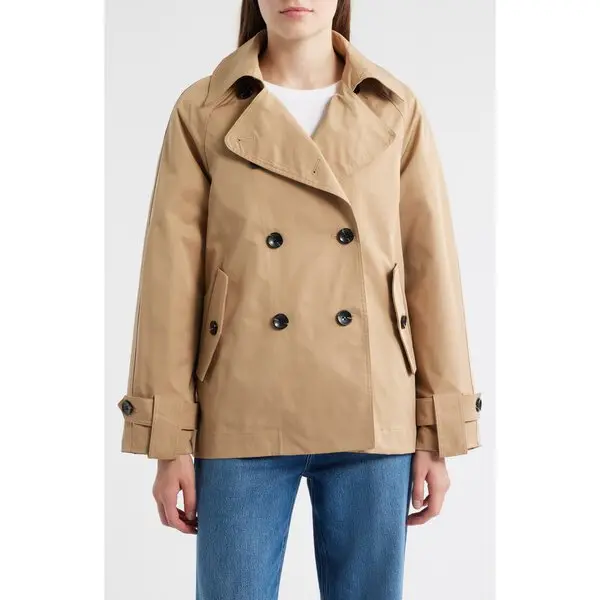 Bcbgmaxazria Double-breasted Short Trench Coat