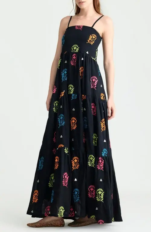 HOLICHIC Embroidered Cotton Maxi Sundress