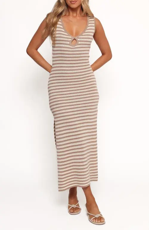 PETAL & PUP Open Knit Maxi Dress