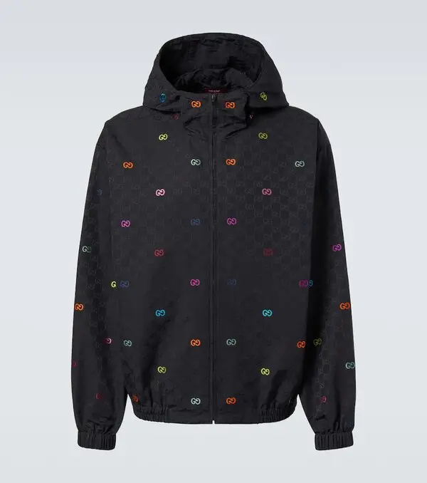 Gucci Gg Fil Coupé Ripstop Zip Jacket
