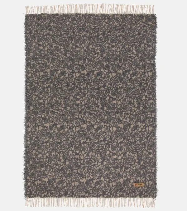 THE HOUSE OF LYRIA Malghe Wool And Cotton-blend Throw