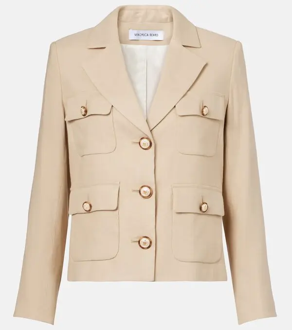 Veronica Beard Schuyler Linen-blend Blazer