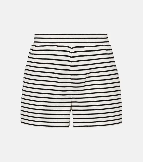 Veronica Beard Brighton Striped Shorts - White