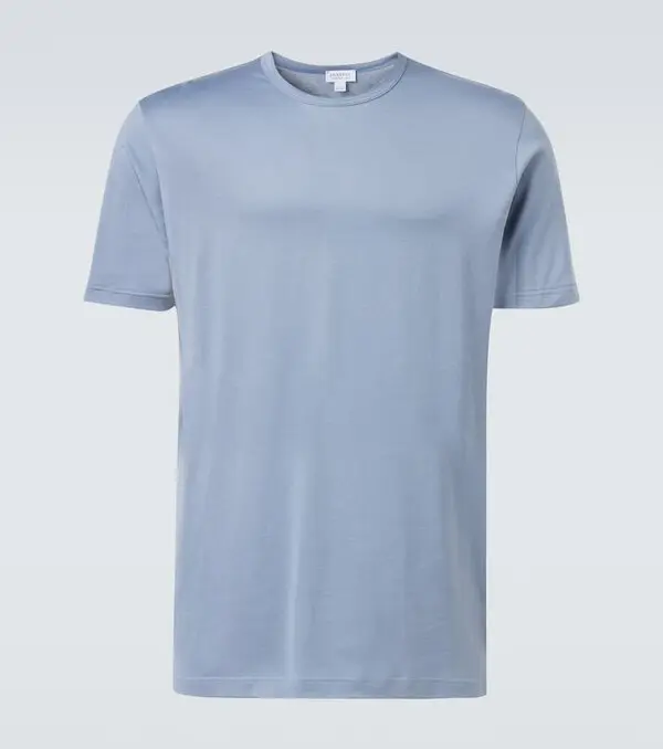 Sunspel Cotton T-shirt - Blue