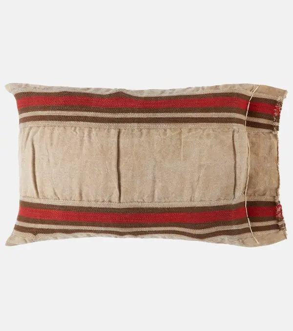 THE HOUSE OF LYRIA Clematis Linen And Cotton Cushion