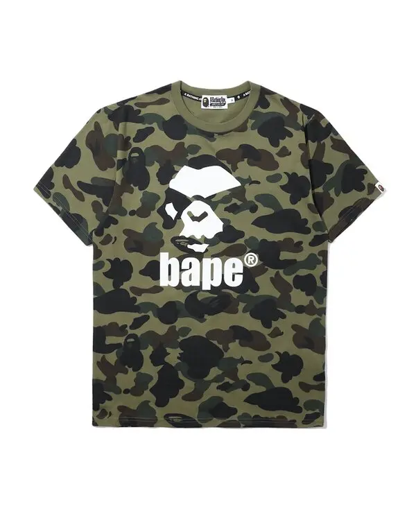 BAPE 1st Camo Mad Ape Tee Shirt - Green