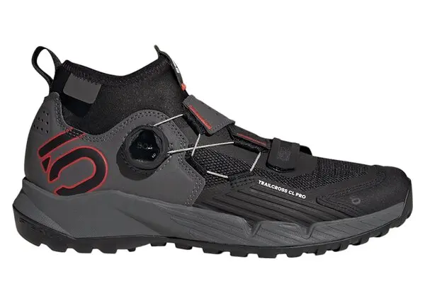 Adidas Five Ten Trailcross Pro Clipin Sneakers - Grey Five/core Black/red