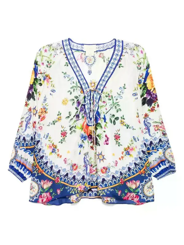 Camilla Tiles Darls Blouse - White
