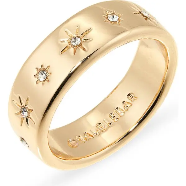 Baublebar Bianca Band Ring - Clear/gold