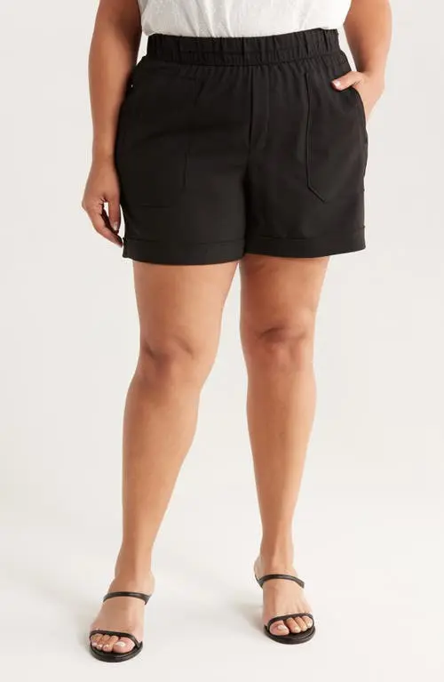 Wit & Wisdom Skyrise Patch Pocket Shorts - Black