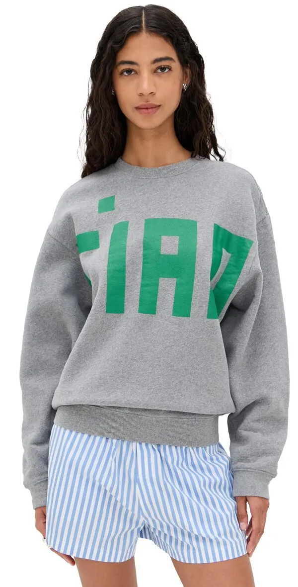 Clare V. Oversized Fleece Sweatshirt