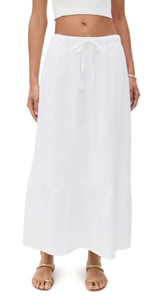 Faherty Brand Cotton Gauze Rees Skirt