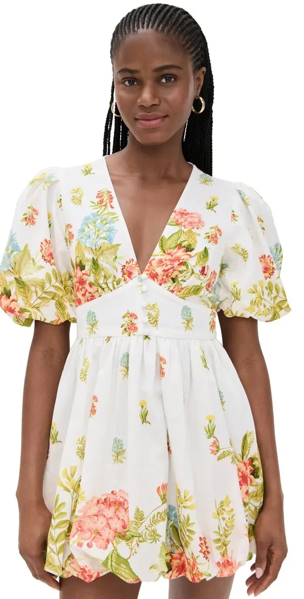 Hemant & Nandita Balloon Hem Mini Dress - Multi