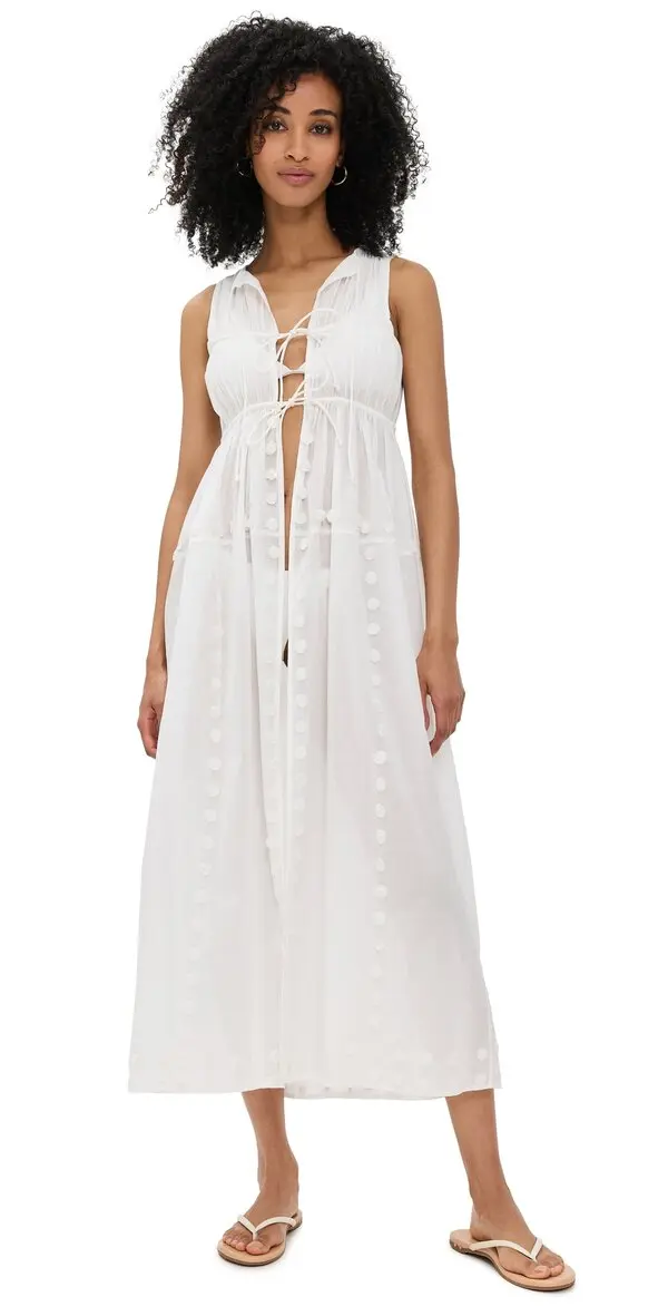 Ulla Johnson Gillian Sleeveless Dress Coverup - Pristine