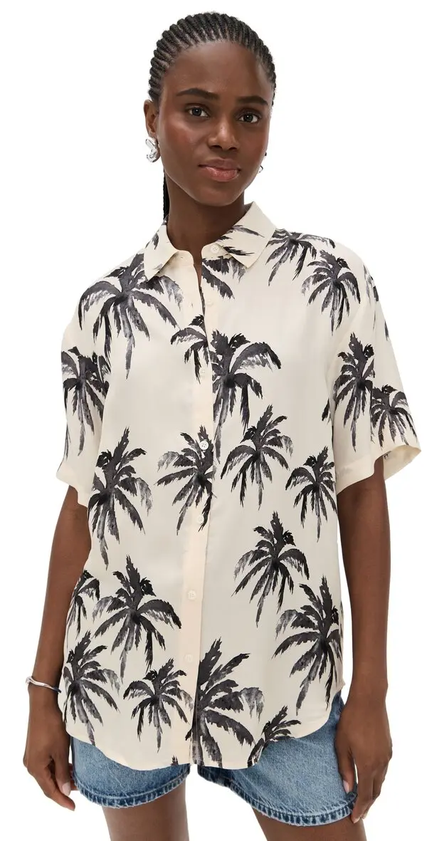 ANINE BING Tristan Palm Shirt - Print
