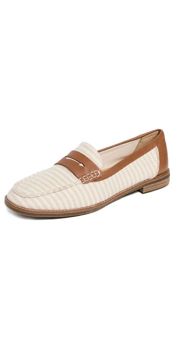 Sperry Seaport Penny Loafers - White/bone